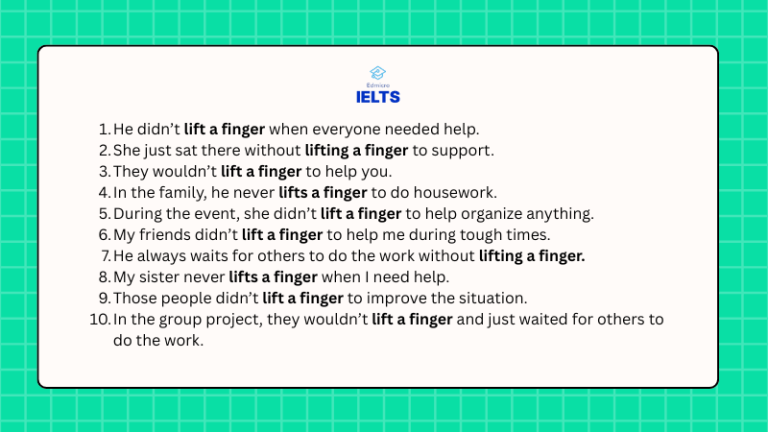 Lift A Finger Là Gì? Những Từ Đồng Nghĩa Với Thành Ngữ