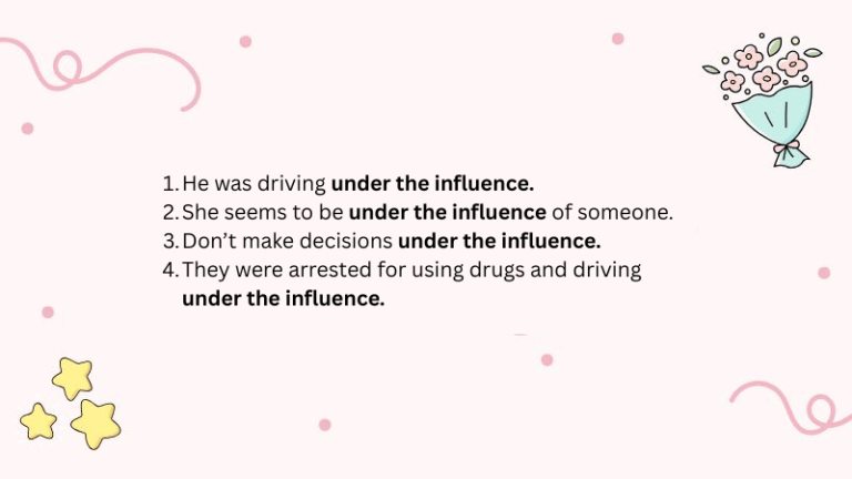 Under The Influence | Giải Thích Ý Nghĩa Và Cách Sử Dụng - Edmicro IELTS